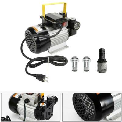 110V AC Self Priming Electric Oil Pump Transfer Fuel Diesel With ...