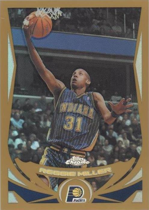 2004-05 Topps Chrome - Reggie Miller #31 Gold Refractor /99 for sale ...