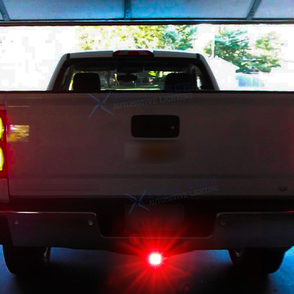 15-LED Red Lens Tow Hitch Receiver Brake Tail Light w/ Adapter For ...
