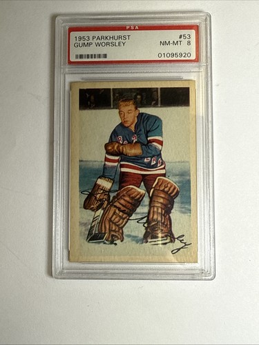 1953 PARKHURST #53 GUMP WORSLEY PSA 8 01095920 Rookie Card Great ...