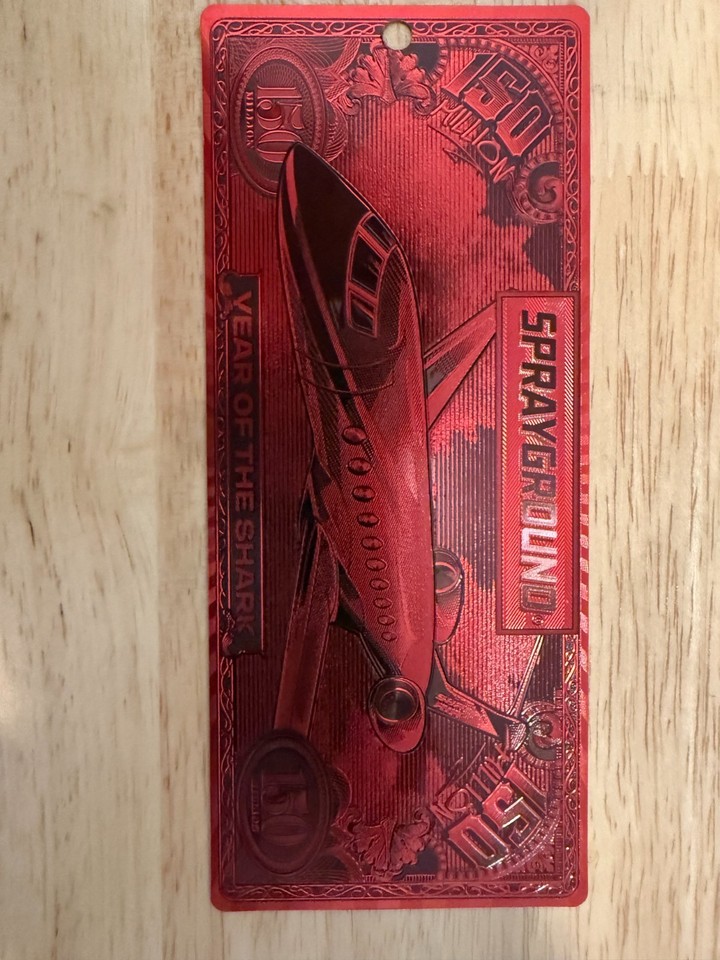 Sprayground Golden Ticket Limited Edition Backpack Tag Accessory | eBay