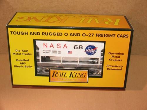 MTH Rail King Trains NASA Railroad Ore Car With Load 30-75560 Works ...