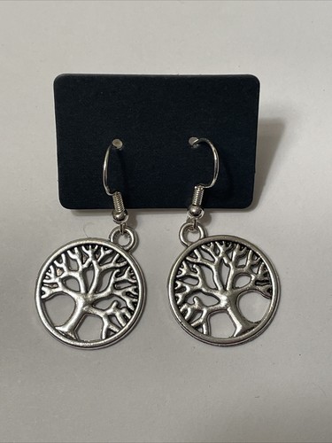 Tree Of Life Earrings With Sterling Silver Hooks | eBay
