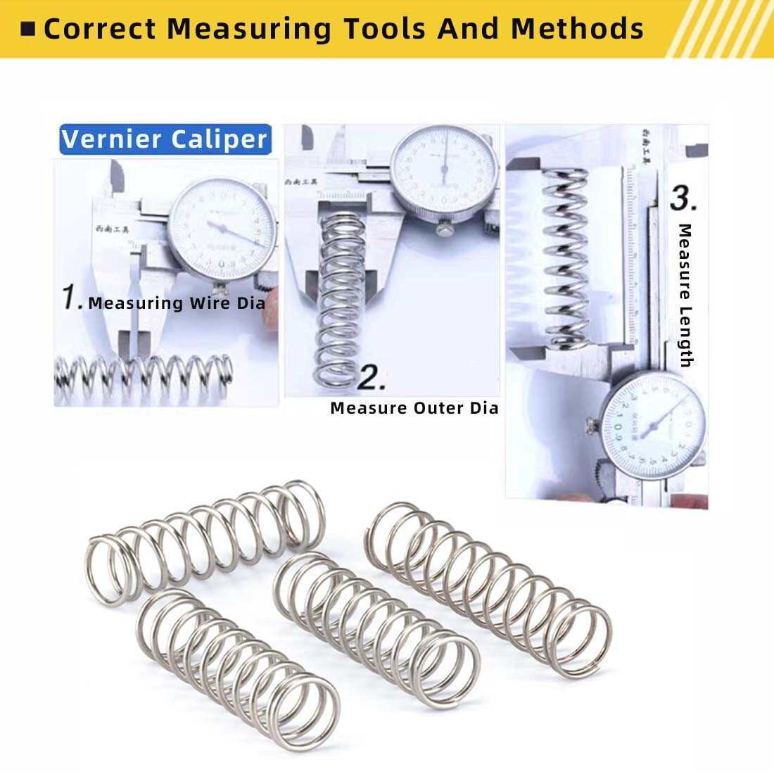 Druckfeder Draht 1,0 mm Edelstahl A2 VA Rückstellfedern Kompression ...