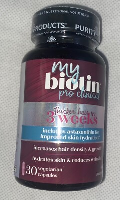 Purity Products My Biotin ProClinical - 30 Vegetarian Capsules Hair New ...