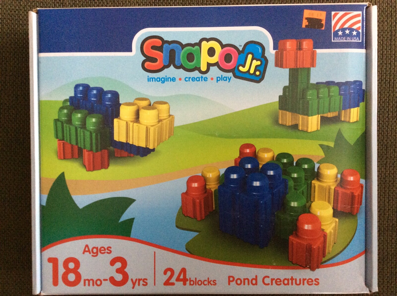 Snapo Jr. Multi-Color Pond Creatures 24 Piece Large Variety of Shapes ...