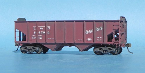 L&N Walthers HO Two-Bay PS-3 Hopper Prototype-Model KITBASH, Custom ...
