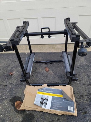 Thule 987XT 6 Ski 4 Board Hitch Mount Car Carrier Attachment Locks Key ...