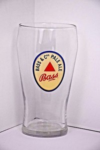 Bass & Cos Pale Ale Pint 16 oz 0.50l Applied Label 6.25 in Clear Beer ...