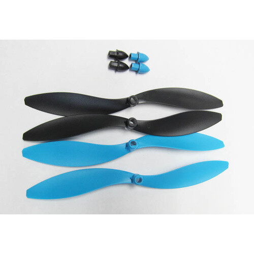 ARES Quantum FPV Propeller and Nut Set, 2 Blue, 2 Black: Quantum FPV ...