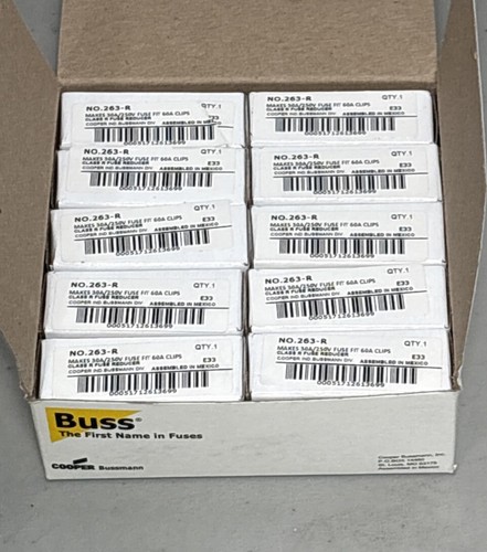 Cooper Bussmann BUSS 263-R (10 PACK) Class R Fuse Reducer LOT OF 10 NEW ...