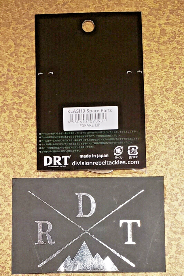DRT Division Rebels Tackles KLASH9 "STANDARD LIP" 2 Pk Spare Parts FREE ...