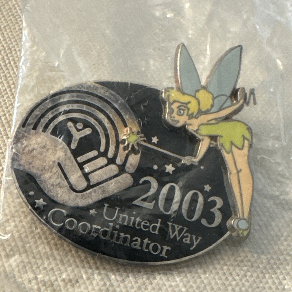 Disney Cast Member Tinker Bell United Way Coordinator 2003 Pin LE 800 ...