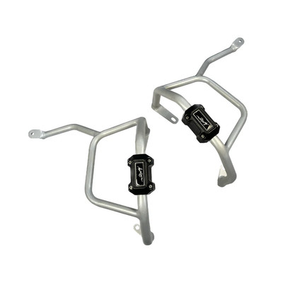 Crash Guard With Slider (Silver) Fit For Royal Enfield SCRAM 411 | eBay