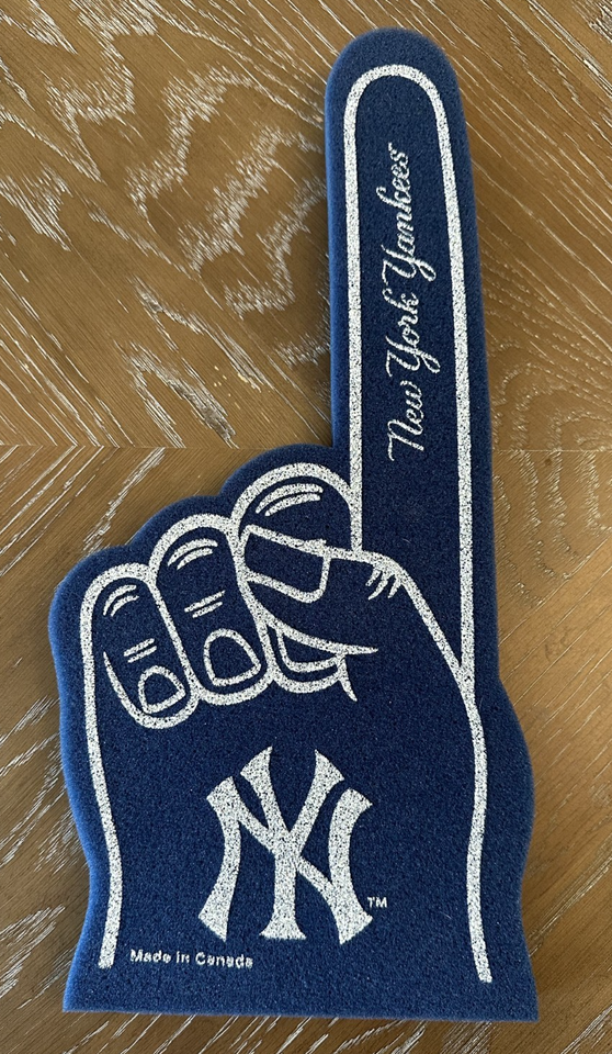 Vintage 80's New York Yankees Foam Finger Old School Logo Excellent ...