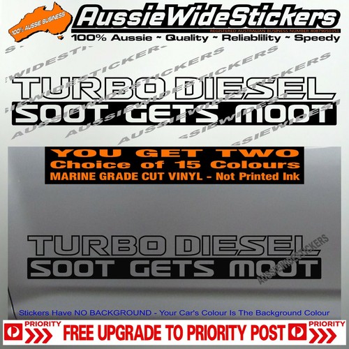 4.2 TURBO DIESEL SOOT MOOT for Nissan GU GQ Patrol Doors Custom sticker ...