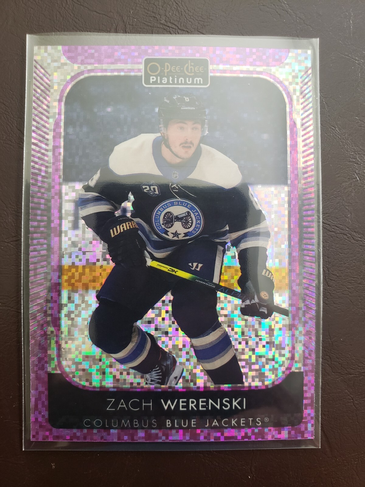 2021-22 Zack Werenski Violet Pixels /299 O-Pee-Chee Platinum Hockey ...