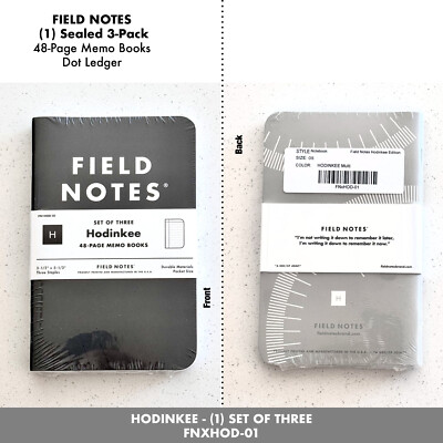 Field Notes x Hodinkee - Dot Ledger - (1) Set 48-Page Memo Books (New ...