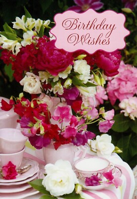 Birthday Teacup Wishes Flowers Christian Religious With Scripture ...