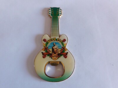 Hard Rock Cafe Guam - Chief Quipuha - Guitar & HRC Logo Magnet Bottle ...