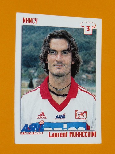 #243 MORACCHINI AS NANCY LORRAINE PANINI FRANCE FOOT 99 FOOTBALL 1998 ...