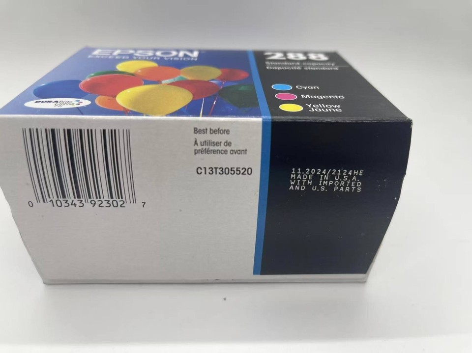 Epson Genuine 288 Ink Cartridges Cyan Magenta Yellow T288520 | eBay