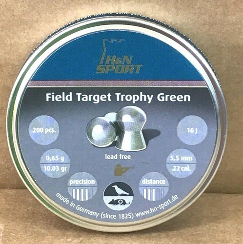H&N Field Target Trophy Green Pellets .22 Cal 10.03 Gr 200ct | eBay