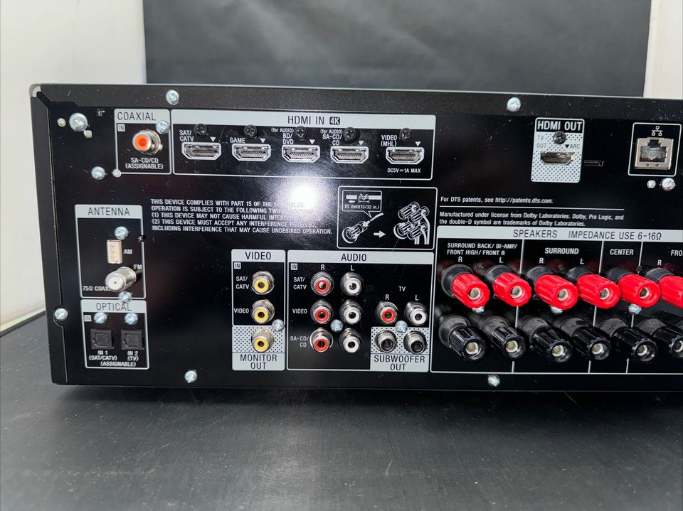 Sony Multi Channel AV Receiver STR-DN850, Sound Optimizer, AC 120V | eBay