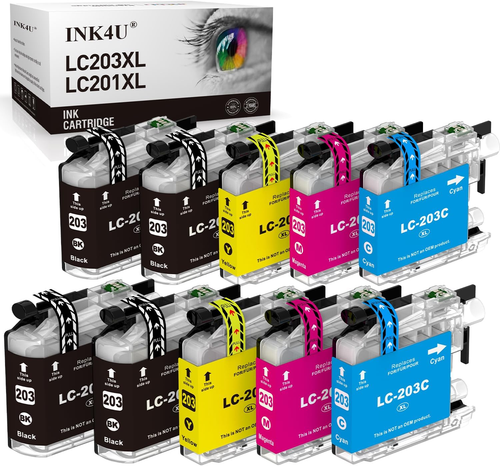 LC203XL LC201XL Ink Cartridges Brothers Printer for Brother LC203 LC201 ...