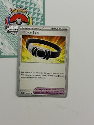Paldea Evolved 176/193 Choice Belt 2023 Pokemon World Championships ...