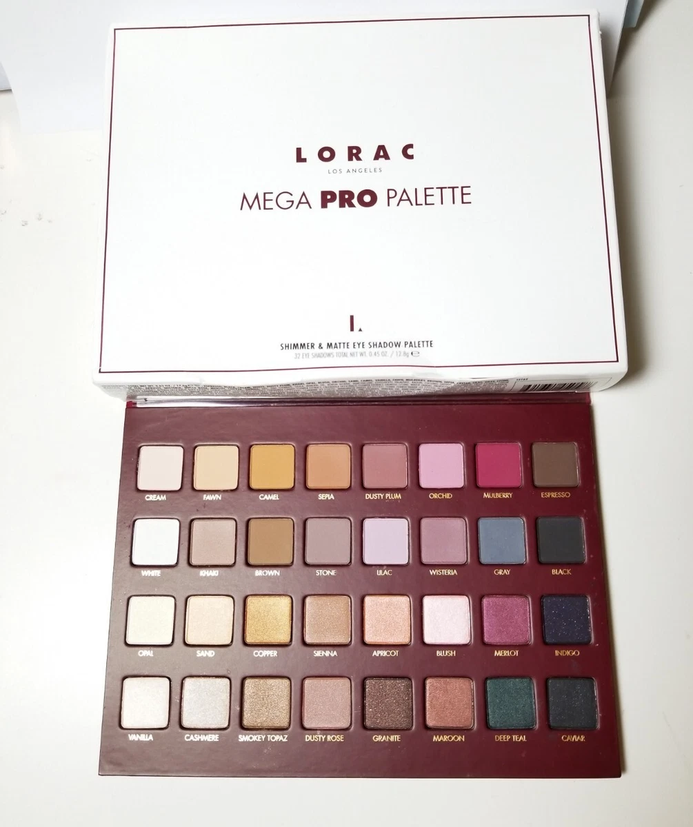 Lorac Mega Pro Palette Swatches