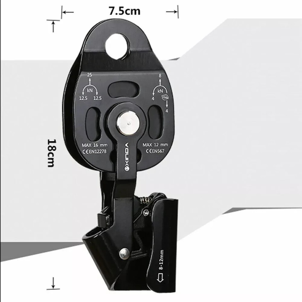 Heavy Lifting Pulling Device Rock Tree Climbing Rope Pulley Outdoor ...
