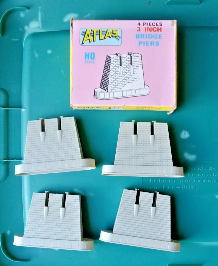 Atlas #81 3" Bridge Piers - 3 Piers - HO Scale See Notes | eBay