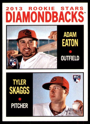 2013 Topps Heritage #356 Diamondbacks RS (Adam Eaton / Tyler Skaggs) RC ...