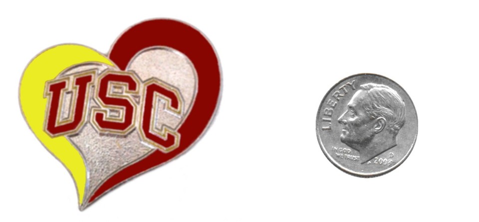 USC Pins University Of Southern California Trojans Love Heart College ...
