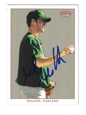 Mark Mulder AUTOGRAPHED 2002 Topps 206 BASEBALL CARD SIGNED OAKLAND A'S ...