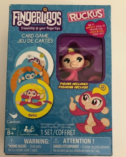 Fingerlings Ruckus Card Game w/Fingerling Figure, Ages 8+, Players 2 ...