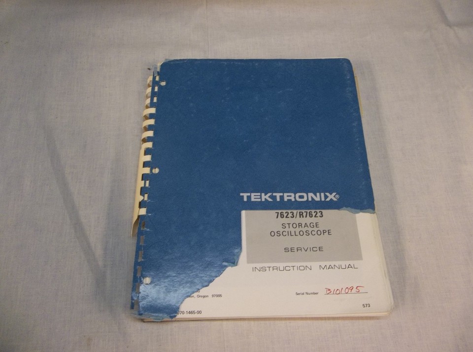 Tektronix 7623 / R7623 Storage Oscilloscope Service Instruction Manual ...