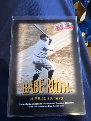 1997-98 Fleer Million Dollar Moments #3 Babe Ruth | eBay