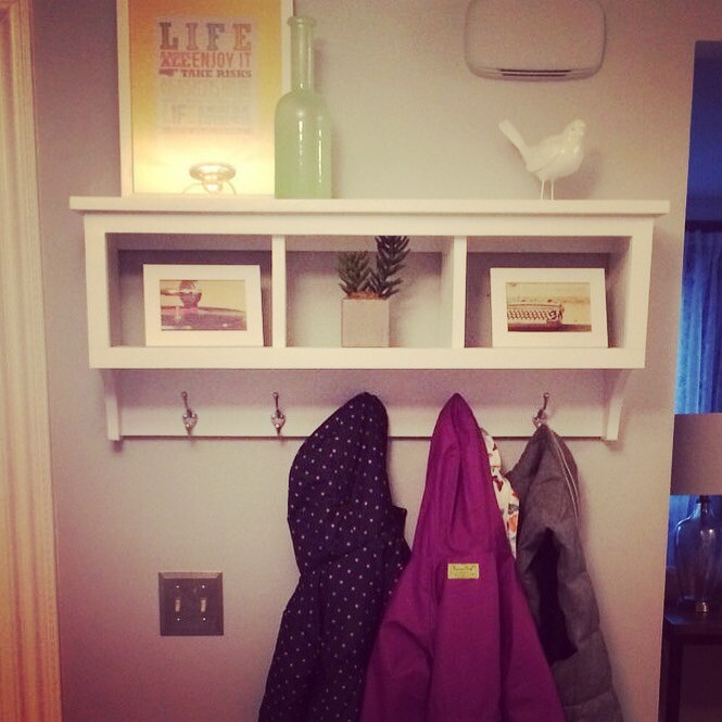 Cubby Wall Shelf / Cubby Organizer / Cubby Storage / Cubical with Hooks ...