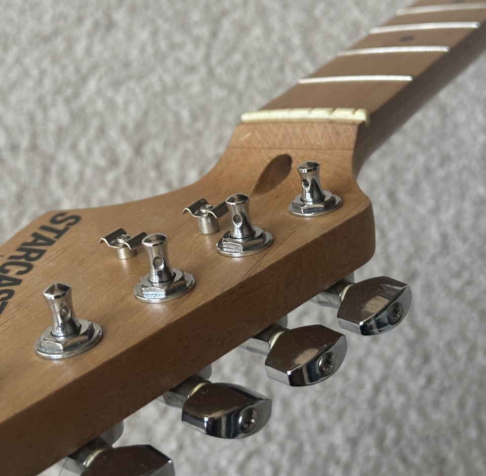 2010 Maple Fender Starcaster Stratocaster Neck 70's Style Headstock ...