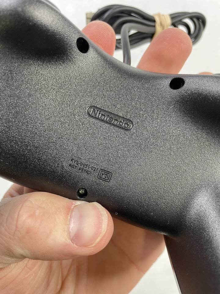 Official Nintendo Wii Pro Controller Classic Black RVL-005 OEM TESTED ...