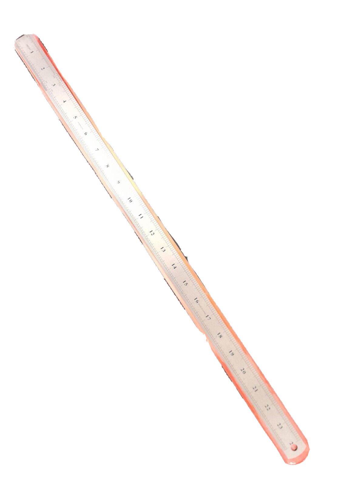 600mm 60cm 24 Inch Stainless Steel Ruler Metric Imperial Double Sided ...