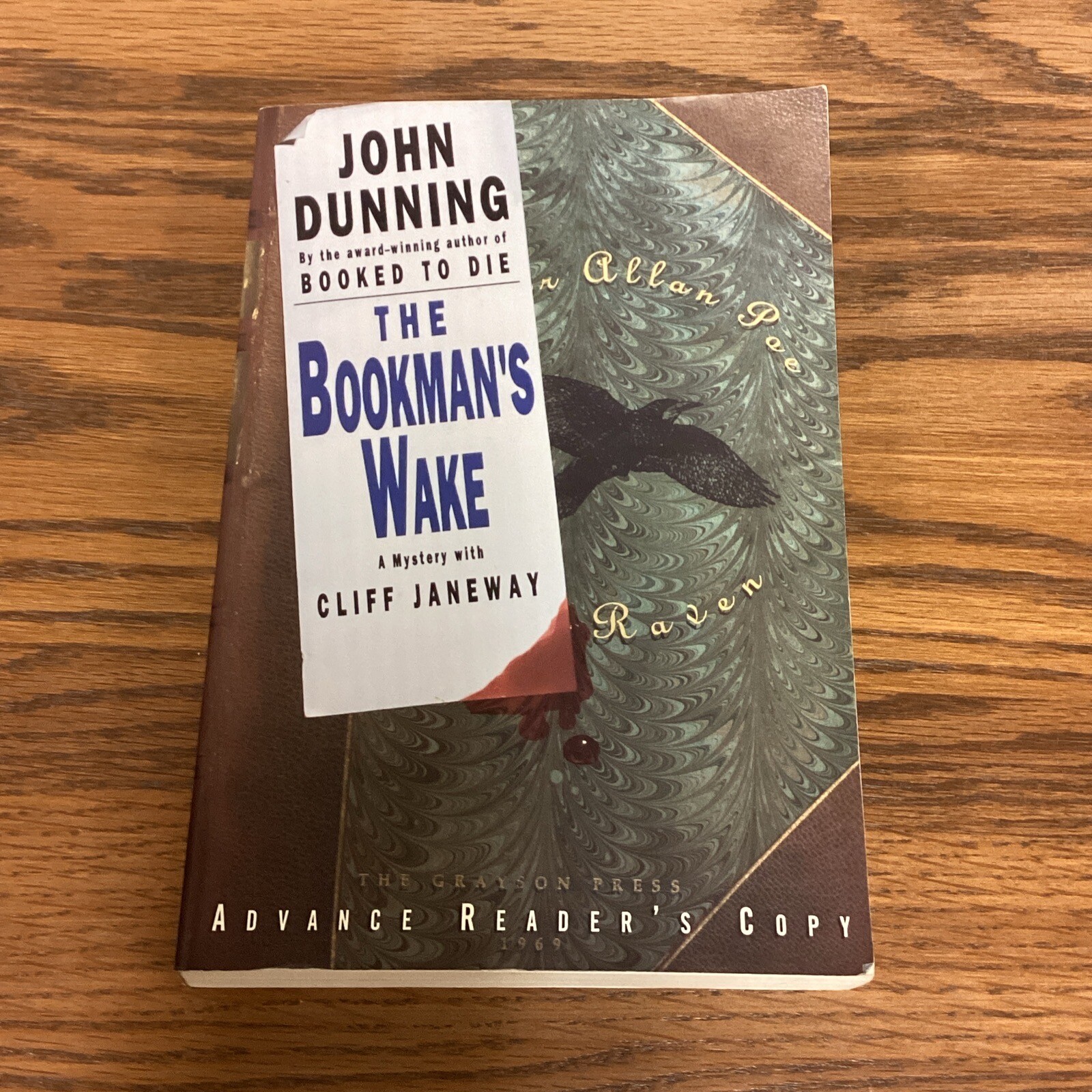 Bookman's Wake by John Dunning, Signed Advance Reader’s Copy | eBay