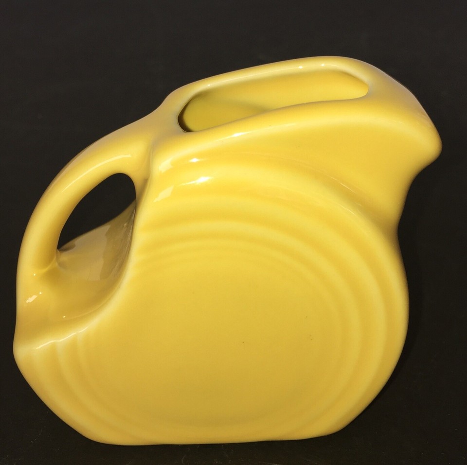 Fiestaware Sunflower Mini Disc Pitcher Fiesta Yellow Small Creamer 5oz ...