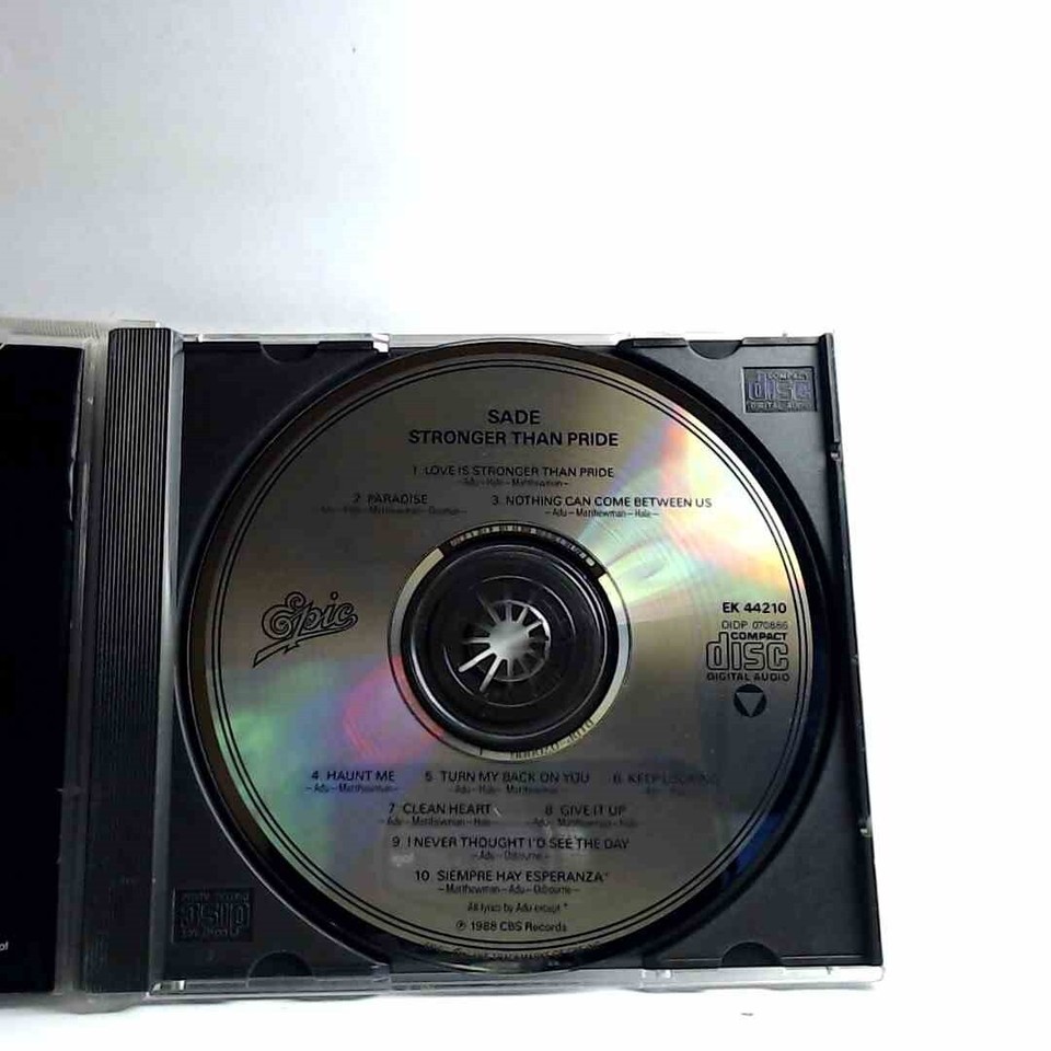 Sade – Stronger Than Pride (CD, US, Epic) AY739 | eBay