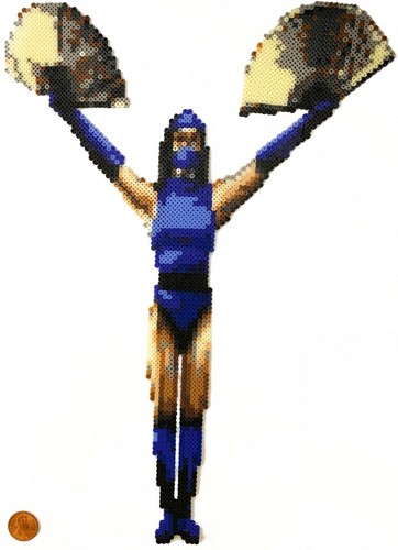 Kitana Mortal Kombat Fan Princess Mini Bead Sprite Perler Artkal Pixel ...