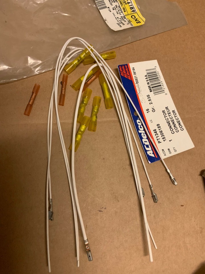 ONE GENUINE 15306189 GM / AC DELCO PT1346 WIRING WIRE CONNECTOR WITH ...