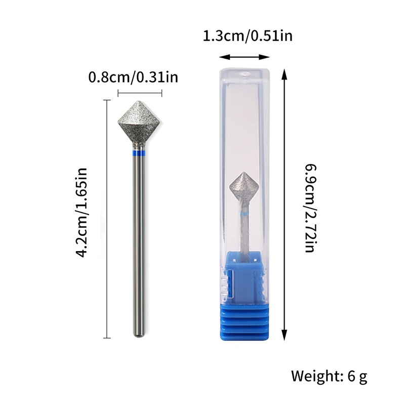 Nail Drill Bits Cuticle Manicure Machine Cutter Diamond File Gel Polish ...