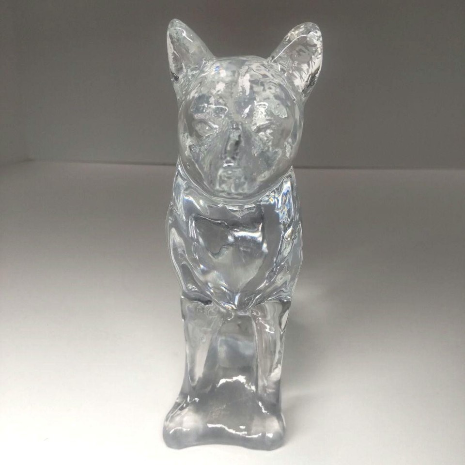 Beautiful Martiglass Dog Glass Figurine, Glasswork Object Very Good ...
